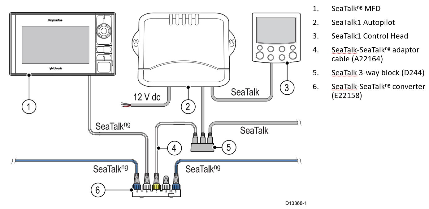Connecting a SeaTalk device to a SeaTalk NG / NMEA 2000 network